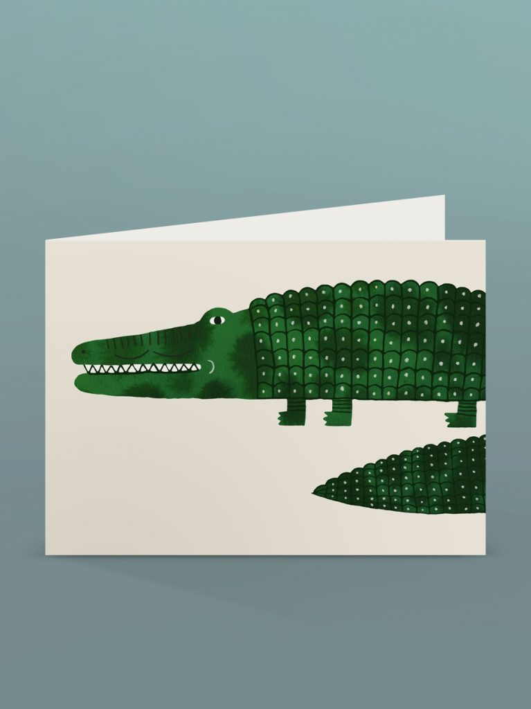Crocodile card • Aniek Bartels