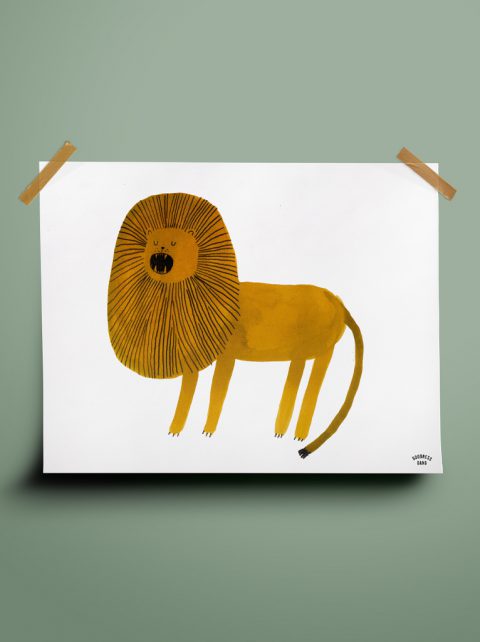 Goodness Gang - Lion poster • Aniek Bartels