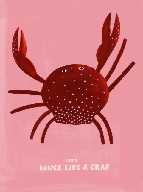 Dancing Crab poster • Aniek Bartels